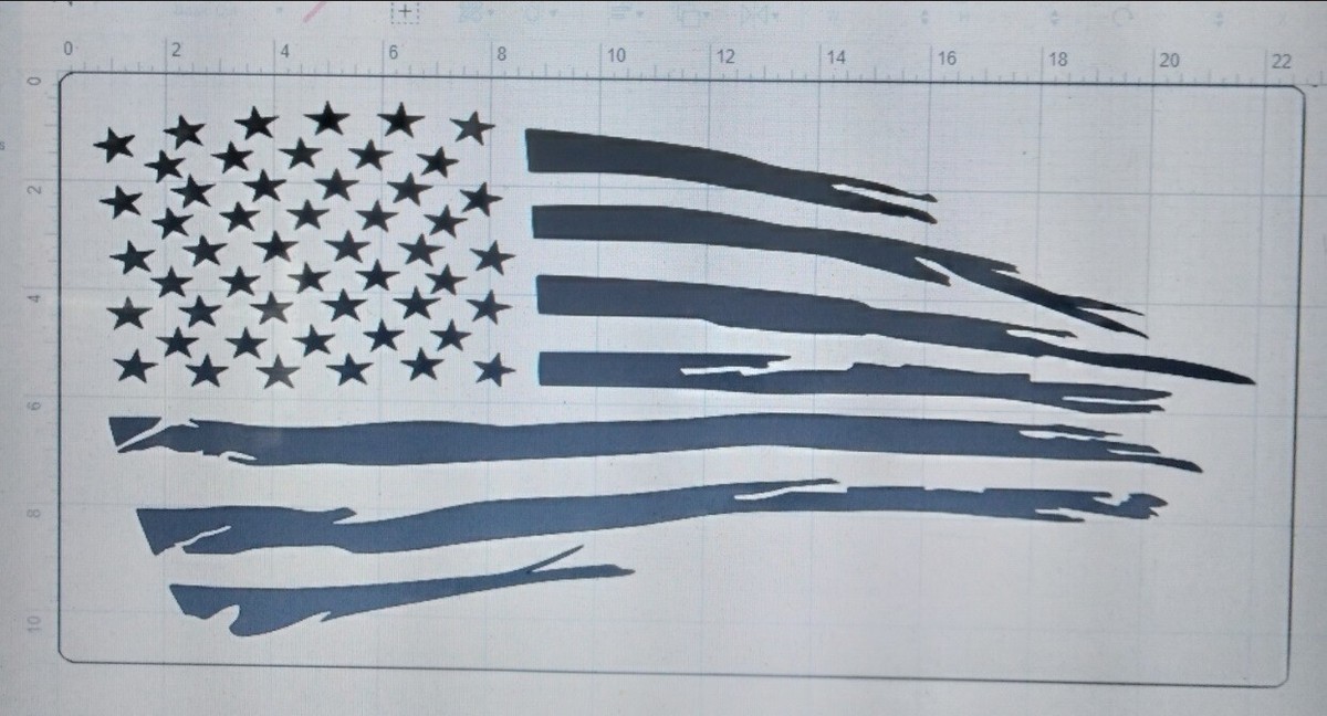 Large American Flag Stencil Stars & Stripes Stencils For Front Door