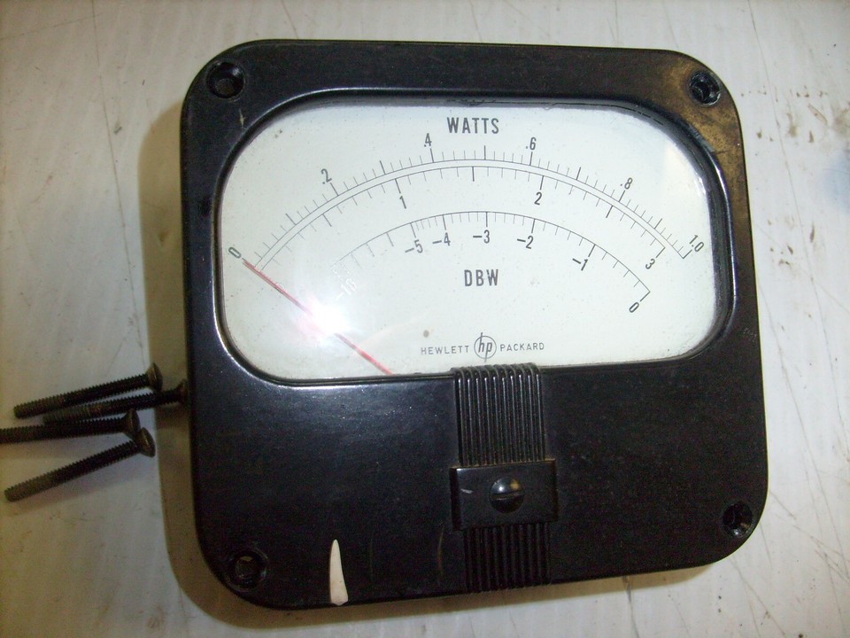HP Hewlett Packard 434A Calorimetric Original Power Panel Meter Watts ...