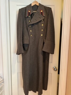 Red Army M43 Artillery Armored Troops Officer's Dress Greatcoat | eBay