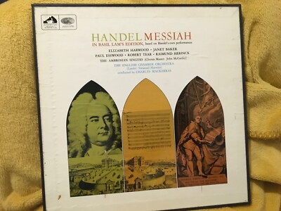 Handel MESSIAH Harwood, Baker, Charles Mackerras 3 LP Box Set HMV SLS ...