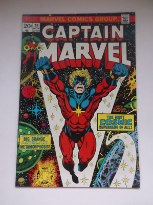 MARVEL: CAPTAIN MARVEL #29, 1ST MAR-VELL'S COSMIC AWARENESS, 1973, FN ...