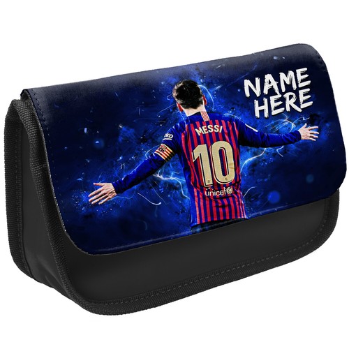 MESSI Pencil Barca School Stationary Football Bag Personalised NLP07 ...