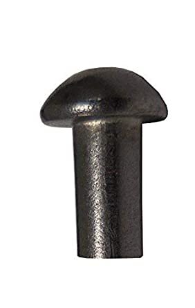 3/8 x 1/2 Steel Round Rivet Plain Finish (Approximately 30 Pieces ...