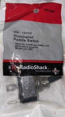 RadioShack SPST Illuminated Paddle Switch 275-0024 | eBay