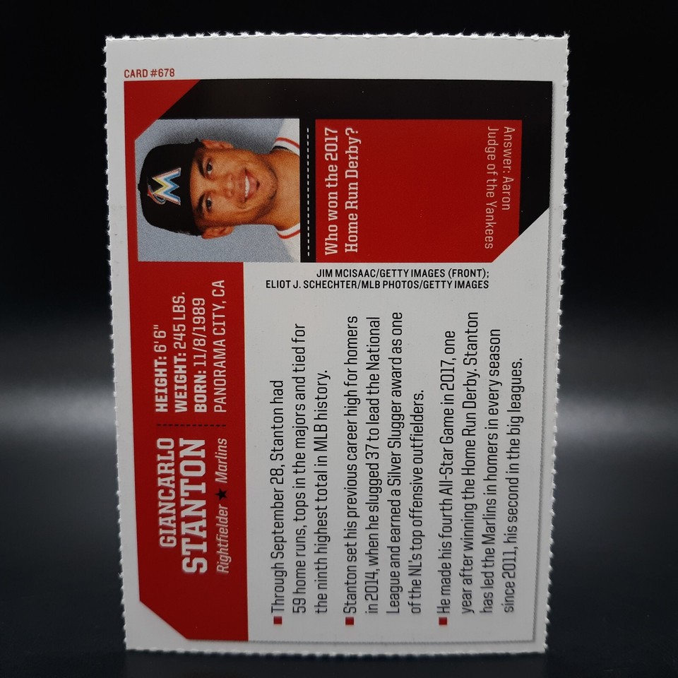 Giancarlo Stanton Marlins 2017 Sports Illustrated For Kids Magazine ...
