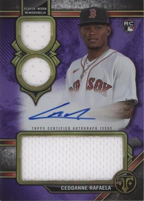 2024 Topps Triple Threads - Rookie Autograph Relics Ceddanne Rafaela # ...