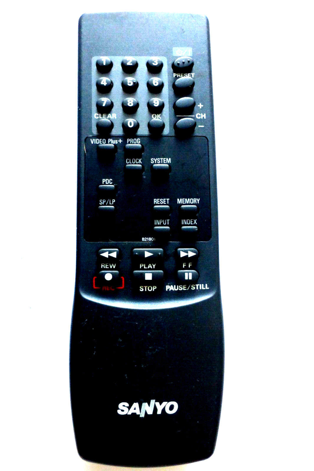 SANYO VCR REMOTE CONTROL B21801 | eBay