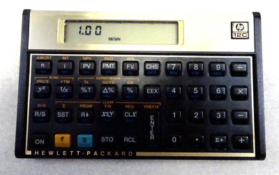 HP Hewlett Packard 12C Financial Calculator Vintage LED Display WORKS ...