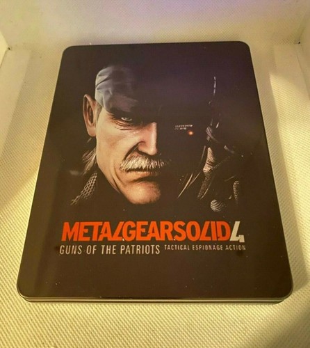 Metal Gear Solid 4 Custom made steelbook/MetalPak case PS3/PS4/Xbox (NO ...