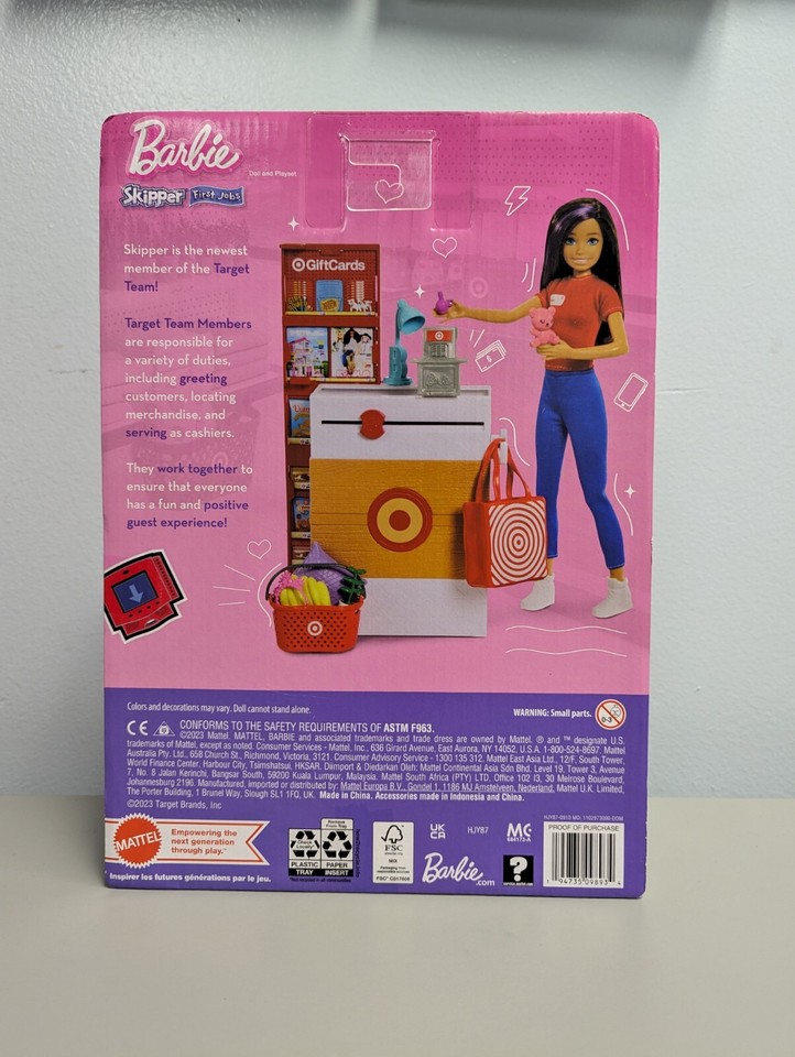2023 MATTEL BARBIE SKIPPER FIRST JOBS TARGET EDITION - FACTORY SEALED ...