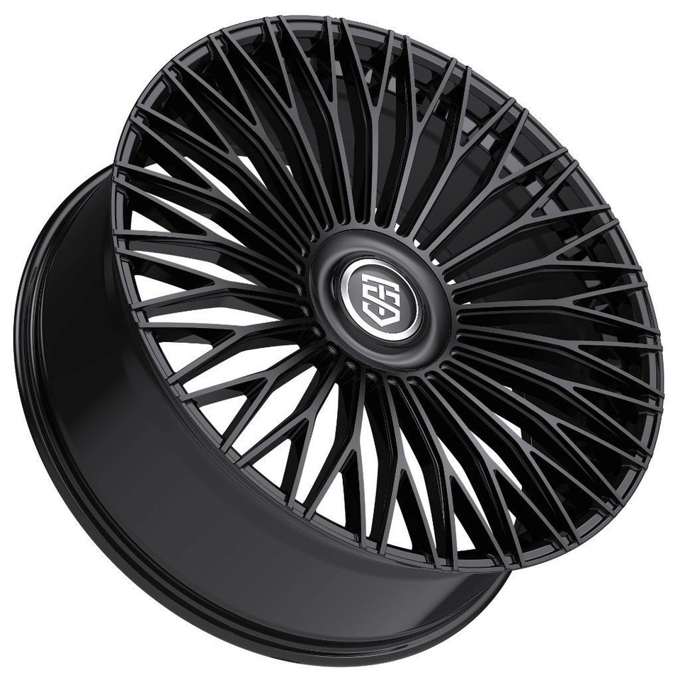 (Set-4) TIS 507B 22X9 5X115/5X120 15mm Gloss Black Wheels Rims 22 Inch ...