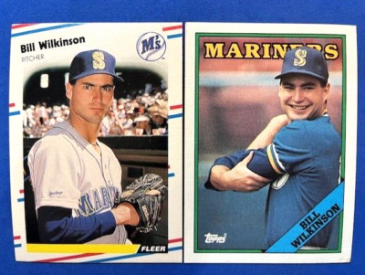 Bill Wilkinson 1988 Fleer & 1988 Topps Baseball - Mariners | eBay