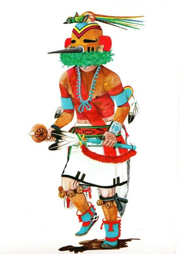 Native American Tocha Kachina Art by Cliff Bahnimptewa Postcard | eBay