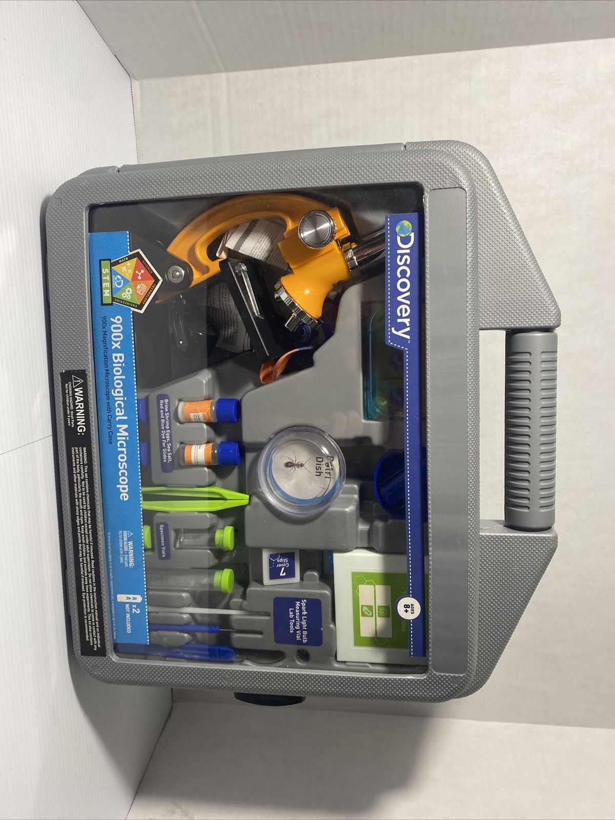 Discovery Kids 900x Biological Microscope With Experiment Booklet M0307 ...