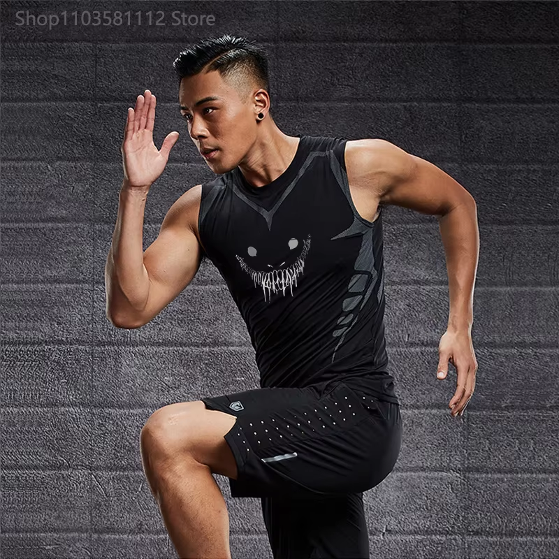 Compression Sleeveless Shirt Men Gym Fitness Basketball Sport Vest ...
