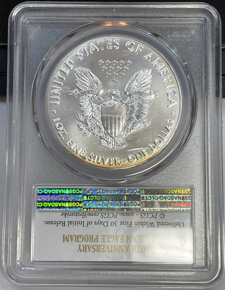 2016 $1 AMERICAN SILVER EAGLE PCGS MS70 FIRST STRIKE LABEL - No Reserve ...