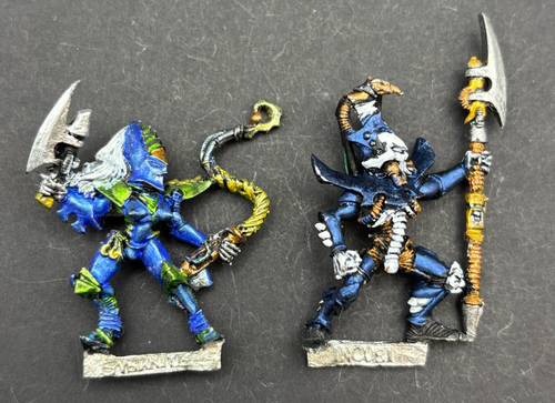 Lot of 2 Warhammer 40K Painted Metal Figurines, Sybarite, Incubi #152 ...