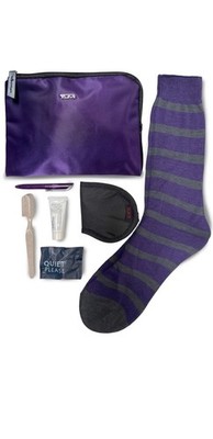 TUMI Amenity Kit Travel Toiletry Bag Delta ONE M Purple NEW SkyTeam | eBay