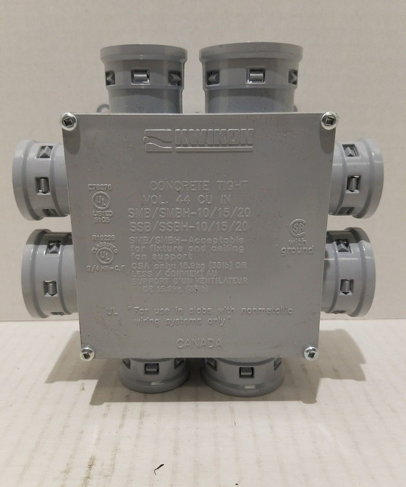 Scepter 089475 SSBH-15/20 Kwikon Square Slab Box With Molded Connector ...