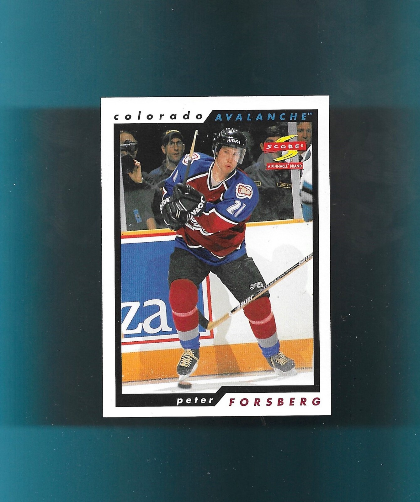 1996-97 Score Card # 99 PETER FORSBERG COLORADO AVALANCHE SHARP! | eBay