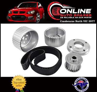 Billet Aluminium Gilmer Belt Drive Kit SILVER Suit Holden V8 253 308 | eBay