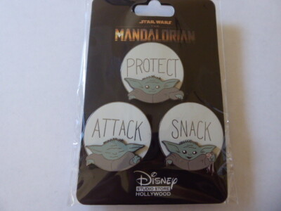 Disney Trading Pins DSSH The Mandalorian Protect Attack Snack Set ...