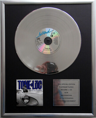 Tone-Loc Loc ed after dark CD Cover + 12" Vinyl goldene / platin ...