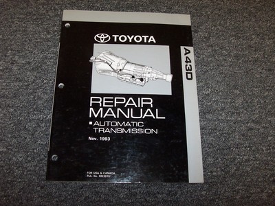1986 1987 1988 1989 Toyota Truck A43D Transmission Service Repair ...