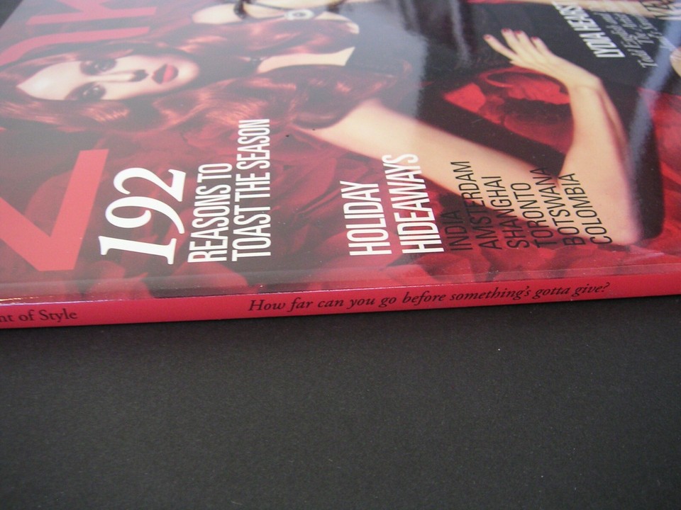 NEW ZINK MAGAZINE HOLIDAY 2010-LYDIA HEARST, TODD ENGLISH, DITA VON ...