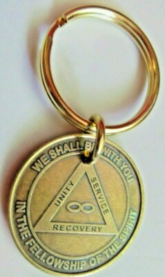 Alcoholics Anonymous AA NA Eternity Infinity Medallion Token Chip Coin ...