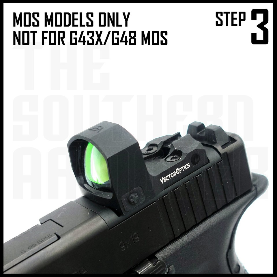 GLOCK MOS ADAPTER PLATE TO MOUNT RMSc RMSw RMS SMS 407K 507K ROMEO ...