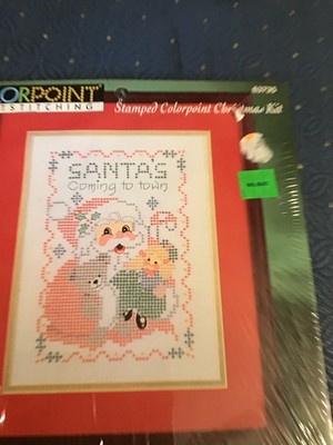 BUCILLA COLORPOINT PAINT STITCHING STAMPED KIT SANTA & TOYS NEW | eBay