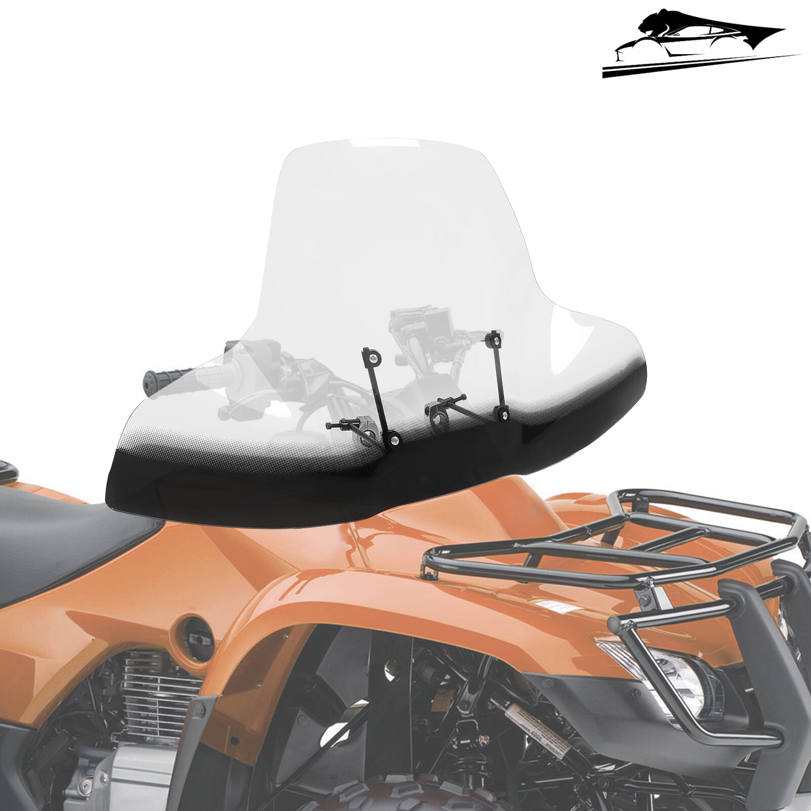 2-Tone Utility Windshield For Honda FourTrax Rancher Foreman Yamaha ...