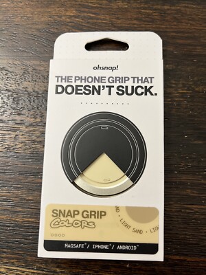 Ohsnap Snap Grip Magnetic Phone Grip & Stand magsafe Light Sand SEALED ...