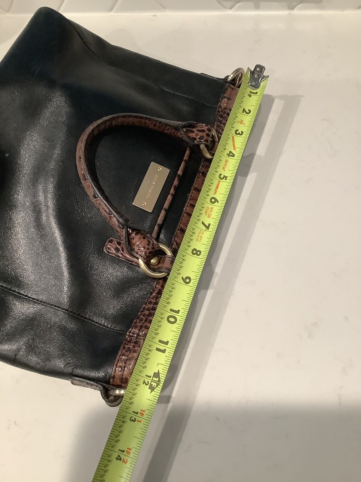 Vintage small BRAHMIN Small black tote | eBay