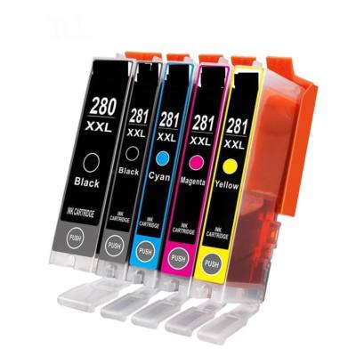 5PK PGI280 XXL CLI-281 XXL Ink for Canon PIXMA TS6120 TS6220 TS8120 ...