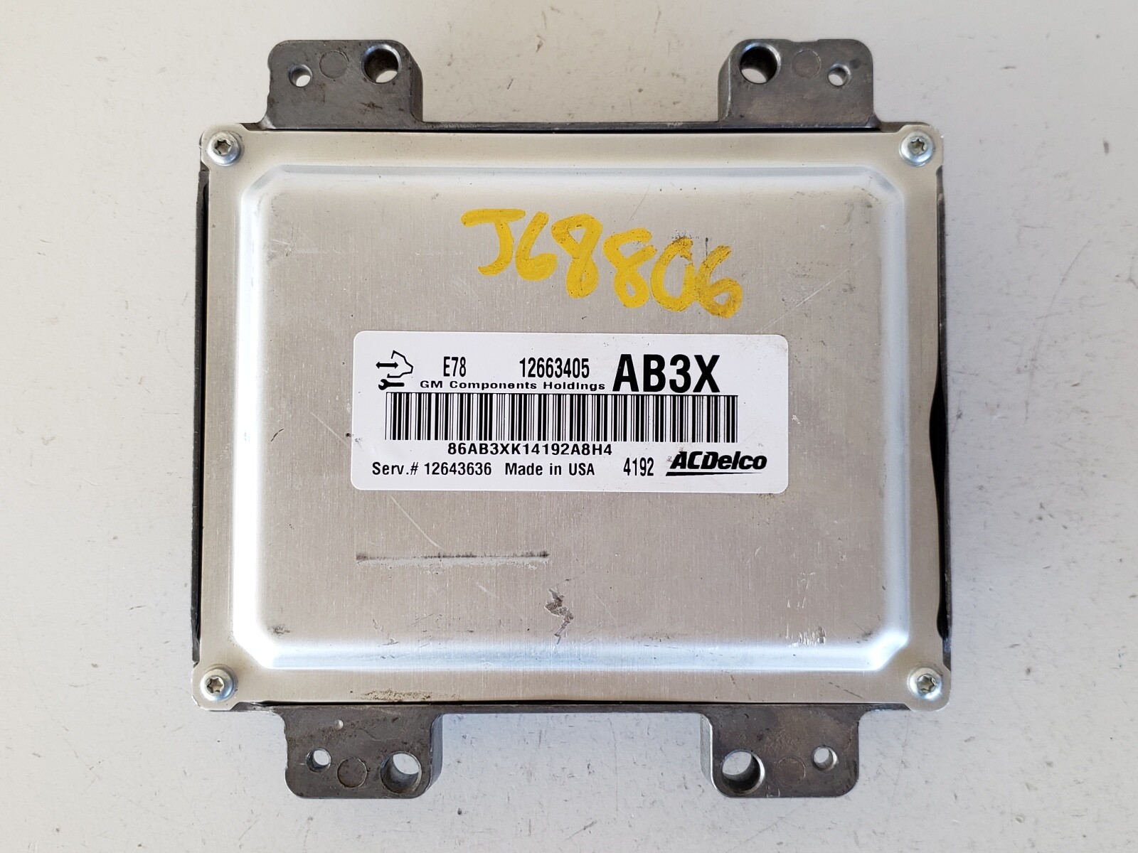 2014-2016 Cadillac ELR 12643636 Computer Brain Engine Control ECU ECM ...