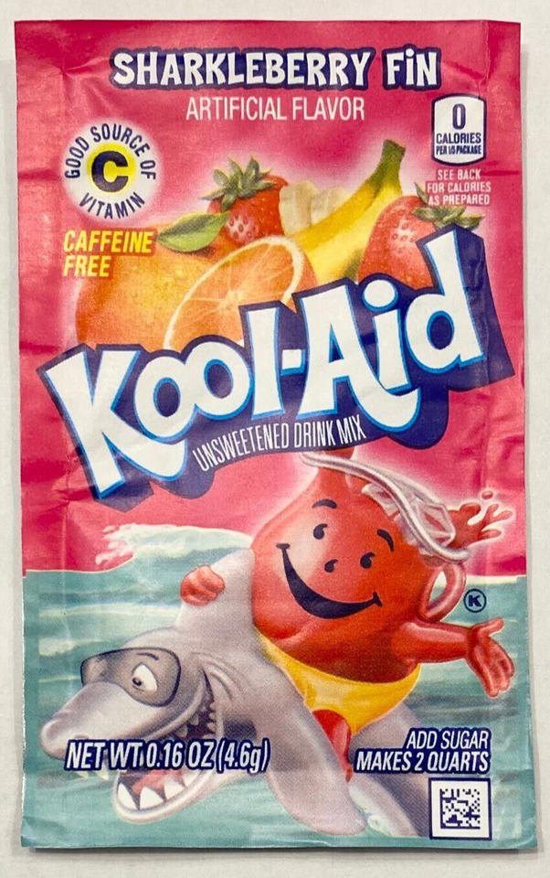 KOOL-AID- SHARKLEBERRY FIN-Unsweetened Drink Mix - 12 Pack | eBay