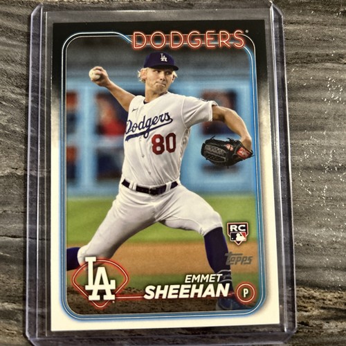 2024 Topps Series 1 Emmet Sheehan Rookie Card #283 Los Angeles Dodgers ...