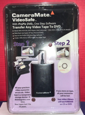 CameraMate Videosafe w/ ProPix DVD One Step Software - SEALED | eBay