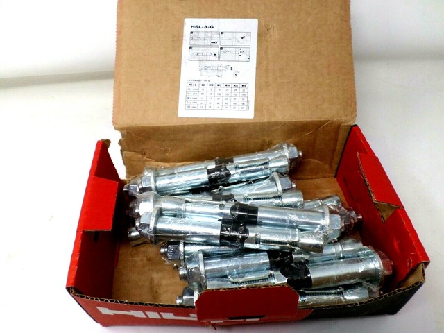 Box of 20 HILTI / HSL-3-G / Heavy-duty anchor HSL-3-G M12/25 371799 for ...