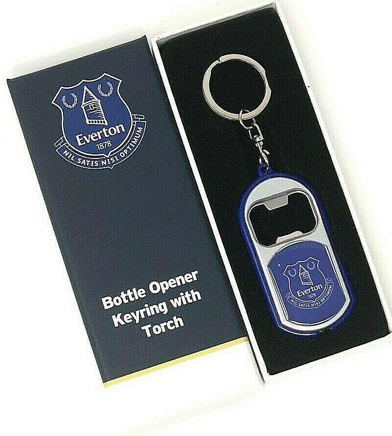 FOOTBALL FC BAR BOTTLE OPENER TORCH LIGHT KEYCHAIN NOVELTY KEYRING KEY ...