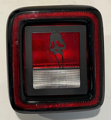 Summer Scream Mask 3D Blk for Jeep Wrangler JK/JKU/JL Rear Tail Light ...