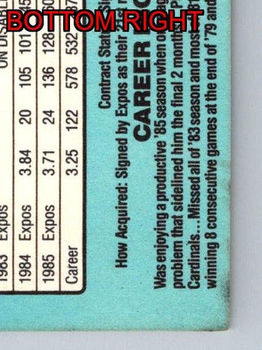 David Palmer Pitcher Montreal Expos Donruss 1986 Card 254 Sports ...