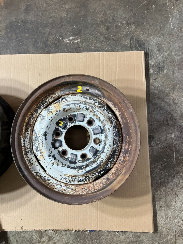 Pair 50s, 60s, 70s, Chevy GMC Pickup Truck 15x5.5, 6 Lug Steel Wheels ...