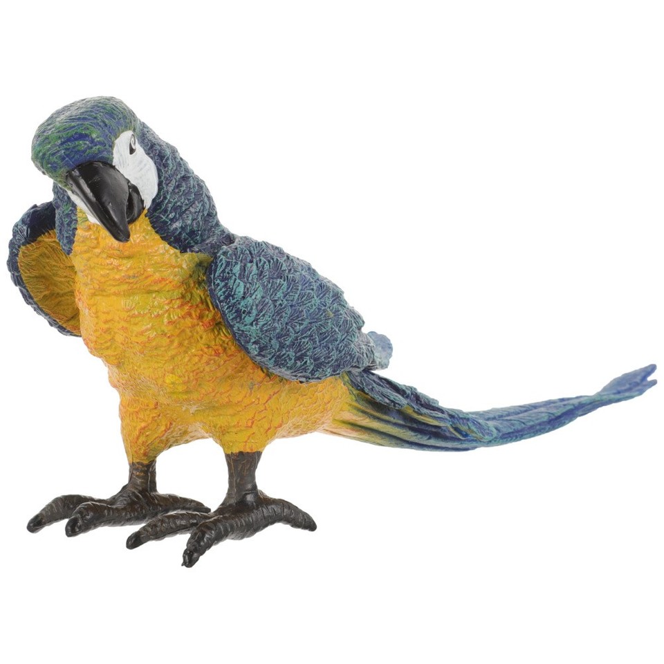 Artificial Parrot Sculpture Plastic Garden Figurine Realistic Bird ...