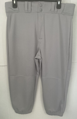 NEW! EASTON RIVAL+ Knicker Baseball Pant, Adult, Gray + Black Piped Baseball ; L | eBay