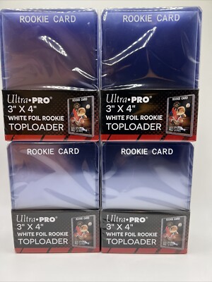 Ultra Pro 3X4 WHITE Rookie 35pt Toploaders 4 Packs of 25 for Standard ...