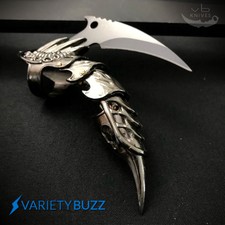 Dragon Claw Ring Finger Fantasy Knife Combat Blade Iron Reaver Armor ...