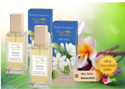 TWO - Royal Hawaiian Perfumes Pikake Flower Cologne 1.6 Ounce FAST ...